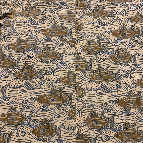 reyn spooner | Shirts | Vintage Reyn Spooner Tuna Pattern Hawaiian ...